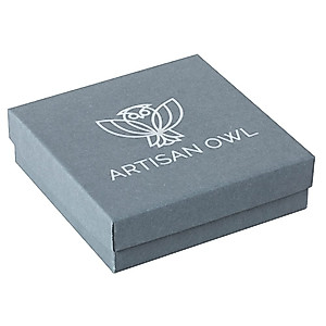 Artisan Owl Sea Turtle Magnifier Magnifying Glass Sliding Top Magnet Pendant Necklace, 30" (Silver Tone)