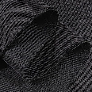 Breathable 3D Air Mesh Fabric,Light 3 Layers Sandwich Spacer Mesh Fabric, Apply to DIY Craft,Upholstery,Home Applications, Chair,Bags,Clothes,Shoes, Lining, 1yard/36"x56",Sold by The Yard (Black)