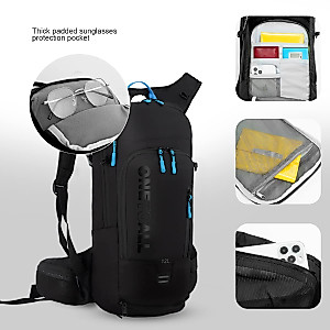 LOCAL LION Cycling Backpack, 6/12L Bike Backpacks, Running Backpack Breathable Lightweight for Travelling Hiking Biking