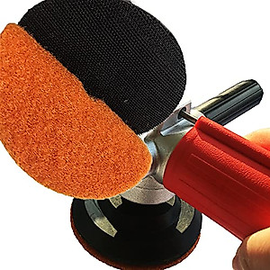 Extra Flexible Backer Pad Rubber Backing Pad for Edges, Tight Corner Polishing,Hook&Loop Back Holder - Arbor 5/8" 11