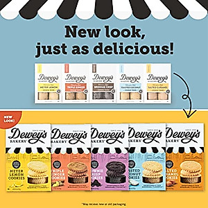 Dewey's Bakery Brownie Crisp Cookie Thins | No Artificial Flavors, Synthetic Colors or Preservatives | Baked in Small Batches | 9oz (Pack of 1)