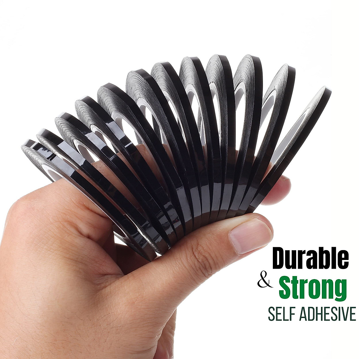 Mr. Pen- Whiteboard Tape, 12 Pack, Black, Thin Tape for Dry Erase Board, Whiteboard Accessories, Dry Erase Board Accessories, Striping Tape, Dry Erase Board Tape, Chart Tape, Graphic Tape, Grid Tape