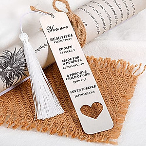 Christian Bookmarks Gifts for Women Teenage Girls Birthday Christmas Gifts for Kids Teens Stocking Stuffer for Sister Friends Employee Appreciation Gifts for Coworkers Religious Bible Verse Book Marks