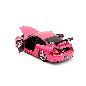 Pink Slips 1:24 Porsche 911 GT3RS Die-Cast Car, Toys for Kids and Adults(Pink)