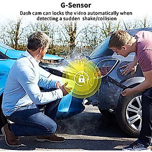 Dash Cam 1080P Full HD, 2 Mounting Options, On-Dashboard Camera Video Recorder Dashcam for Cars with 3" LCD Display, Night Vision, WDR, Motion Detection, Parking Mode, G-Sensor, 170° Wide Angle