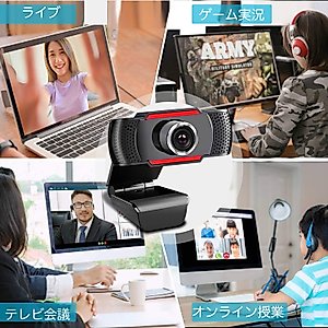 J JOYACCESS 1080P Webcam with Microphone, 105° View HD USB Camera with Auto Light Correction, Plug and Play, for PC Video Conferencing/Calling/Gaming, Laptop/Desktop Mac, Skype/YouTube/Zoom/Facetime