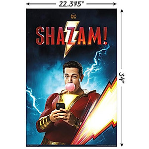 Trends International DC Comics Movie - Shazam - Chill Wall Poster, 22.375" x 34", Unframed Version