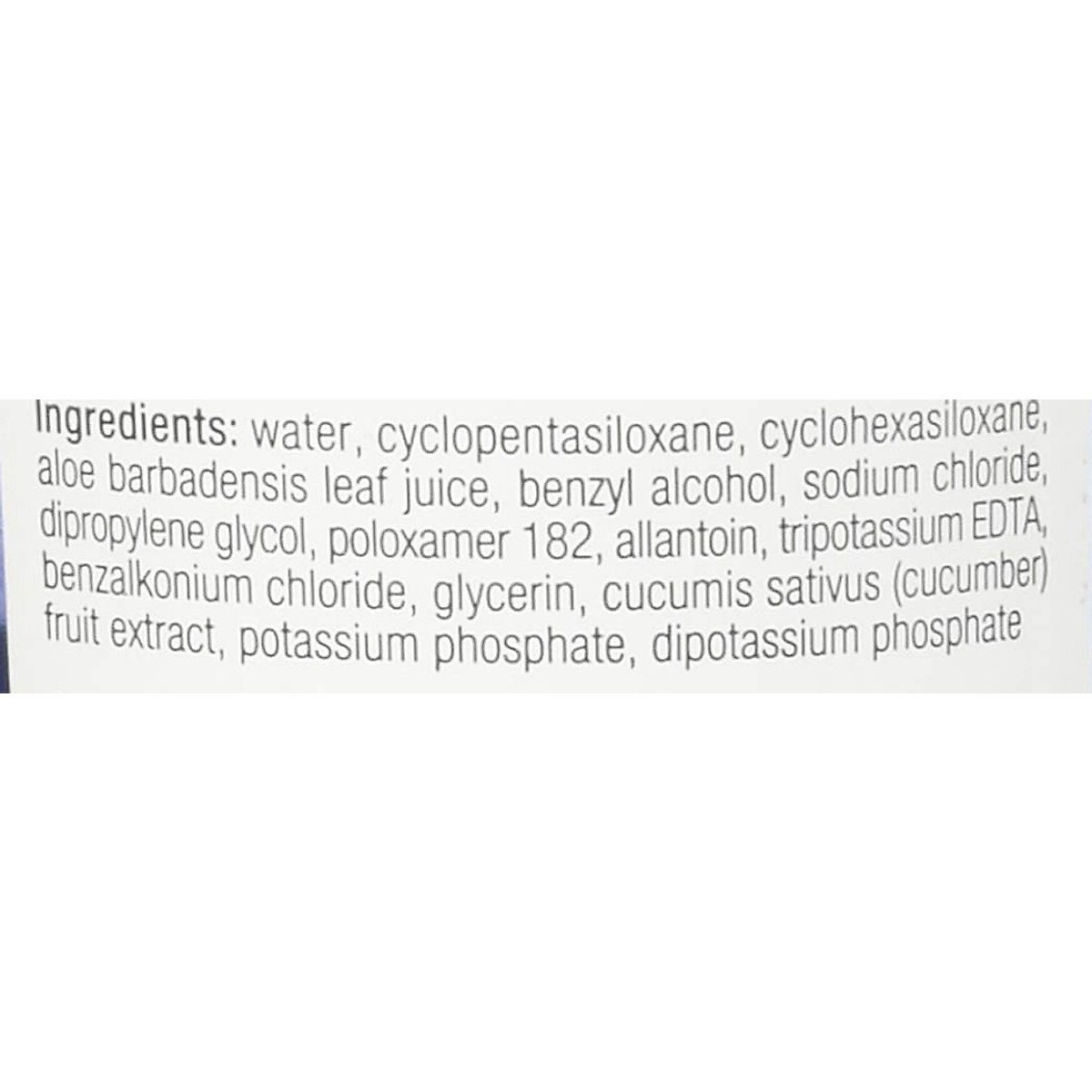 Neutrogena Oil-Free Liquid Eye Makeup Remover, Residue-Free, Non-Greasy, Gentle & Skin-Soothing Makeup Remover Solution with Aloe & Cucumber Extract for Waterproof Mascara, 5.5 fl. oz