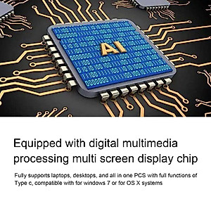 13.3 Inch Dual Extender Screen, 1920x1080 HD IPS Full View Dual Screen Display Dual Laptop Monitor Screen Laptop Screen Extender (X50 US Plug)