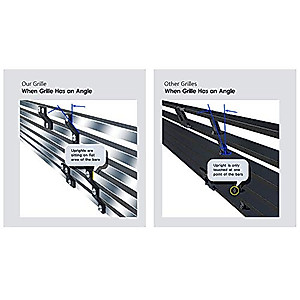 APS Compatible with Chevy Blazer 1998-2005 & S-10 Criss Cross 98-04 Main Stainless Steel Polished Chrome 8X6 Billet Grille Grill Insert C65705A