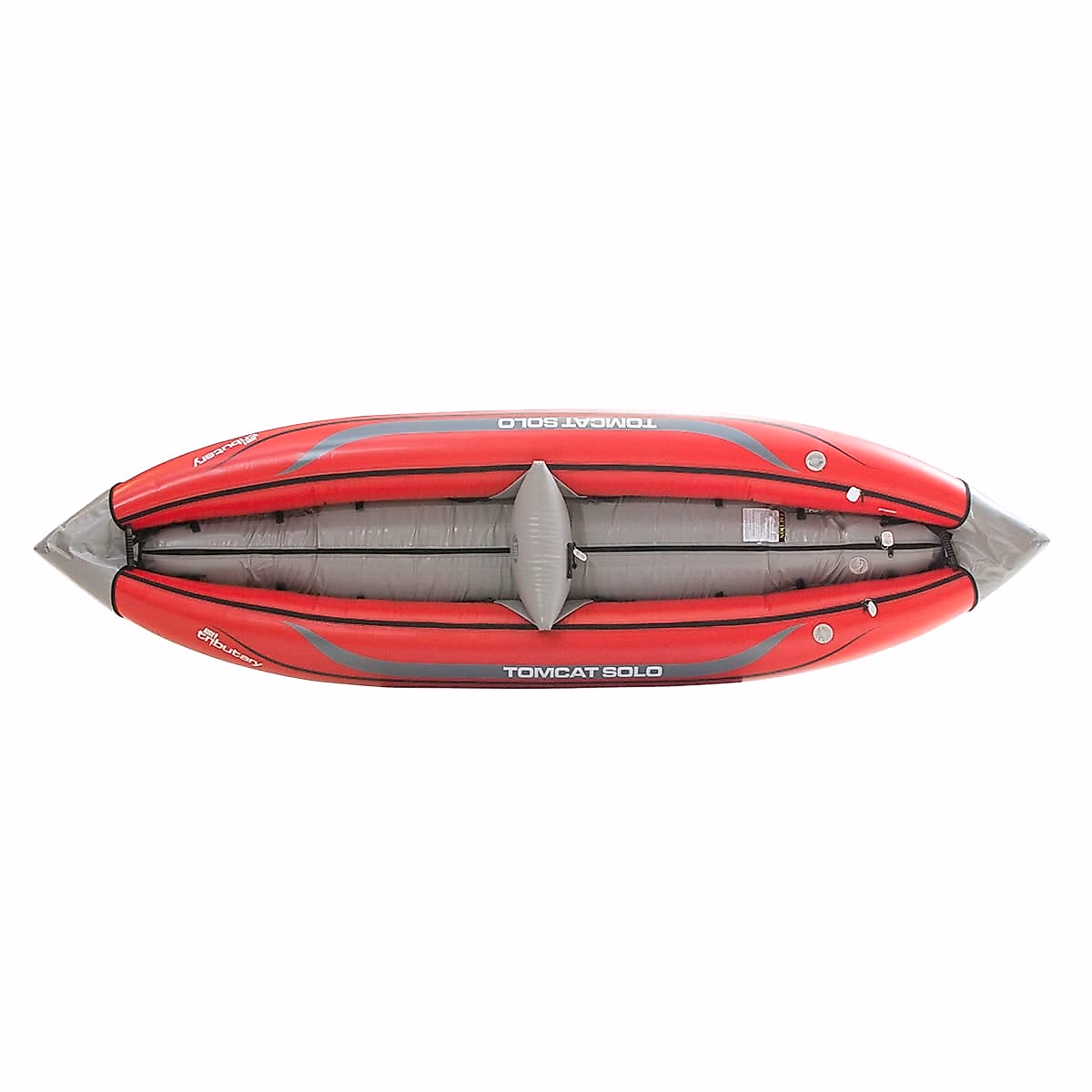 AIRE Tributary Tomcat Solo Inflatable Kayak, Red, 87120.03.101