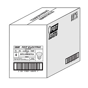 Feit Electric BPR14DM/927CA/4 40W EQ DM R14 LED Light Bulbs, 4 Bulbs