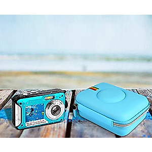 Leayjeen Digital Camera Case Compatible with YISENCE/Kaisoon Tech/Canon Portable Digital Camera 2.7K Full HD Video Waterproof Underwater Camera and More Accessories(Case Only)