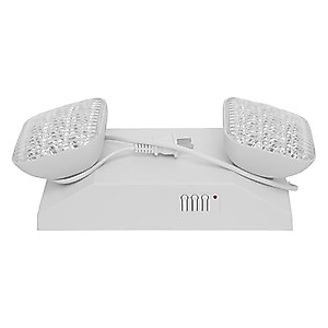 sertheha 6PCS LED Emergency Lights, Two Head Adjustable Emergency Lighting Fixtures with Battery Backup,Commercial Emergency Exit Light Safety Lamp Emergency Exit Sign Wall Mount