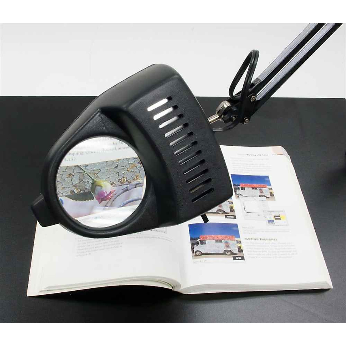 Studio Designs 12308 Magnifying Lamp, 13-watt, Black