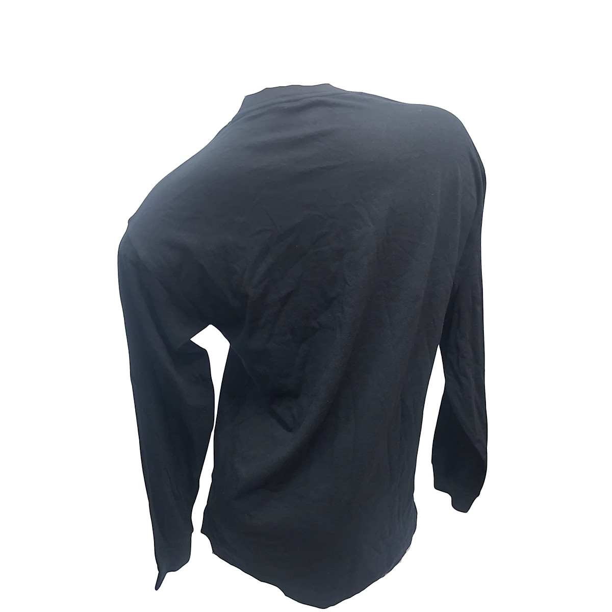 Victoria's Secret Pink Campus Long Sleeve Crew Neck Tee Glitter Shine Color Black New (as1, Alpha, m, Regular, Regular)