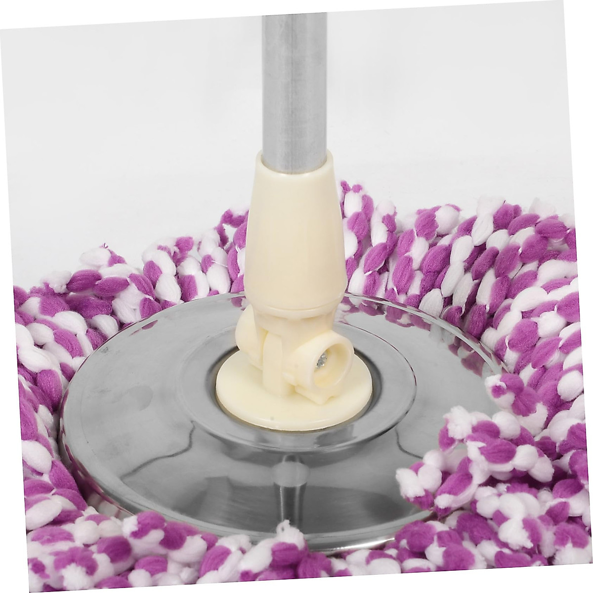 NOLITOY 1 Set Mop Rotary Mop Replacement Mop Stick Rotating Mop Rod Round Mop Detachable Mop Pole Extendable Floor Mop Industrial Mop Leaning Mop Detachable Rotary Mop Pole Plastic Pp