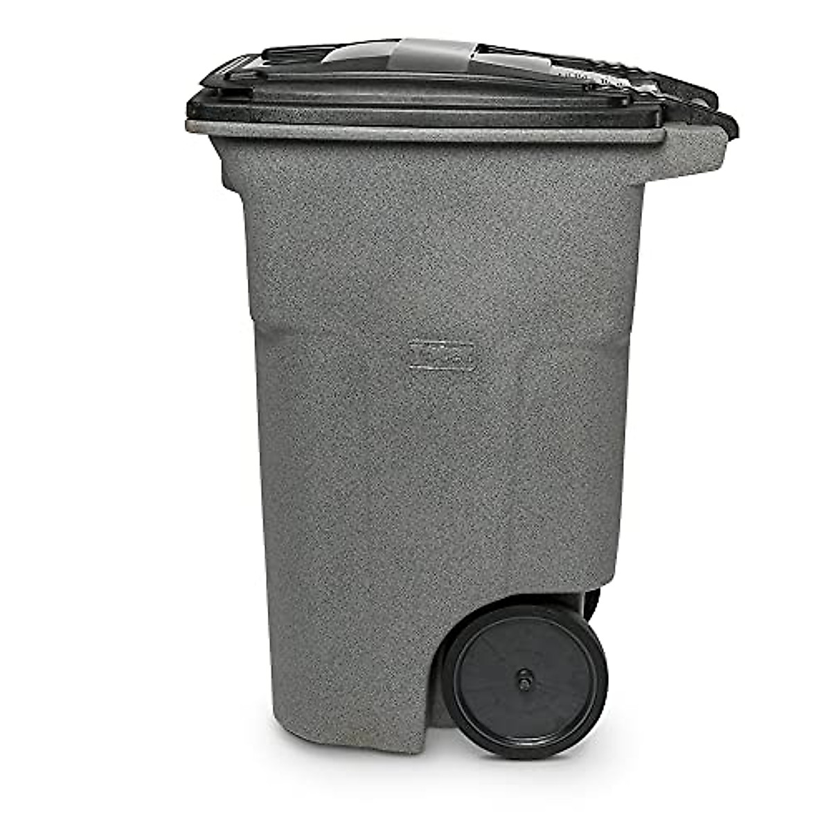 Toter 64 Gal. Trash Can Graystone with Quiet Wheels and Lid