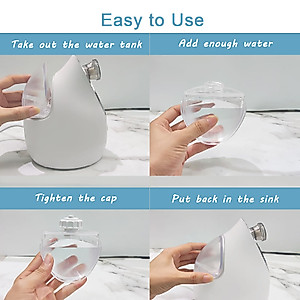 Kingsmile Facial Steamer, 2 in 1 Face Steamer for Facial,Compact Nano Steamer with Aromatherapy,Face Humidifier - Adjustable Nozzle, Warm Powerful Steam for Home SPA,Cleanses and Moisturizes,Sinuses