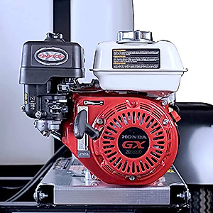 SIMPSON Cleaning 95000 Mobile Trailer 3200 PSI Cold Water Gas Pressure Washer System, 2.8 GPM, Honda Engine, Includes Spray Gun and Wand, 5 QC Nozzle Tips, Monster Series 3/8-in. x 50-ft. Hose