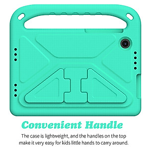 GOZOPO Kids Case for TCL Tab 8 LE 2023 Tablet, Lightweight Shockproof Handle Stand Cover for TCL Tab 8 LE (9137W) / TCL Tab 8 WiFi (9132X) (Glacier)