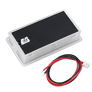 ALMOCN 10-100V Battery Monitor LCD 12V 24V 36V 48V Digital Battery Capacity Voltmeter Tester Percentage Level Voltage Temperature Monitor Meter with Cable