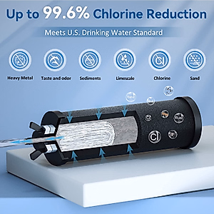 Purewell Gravity-Fed Water Filter System, Small Capacity 1.5 Gallon Stainless Steel Countertop Filtration System with 2 Black Purification Elements for Home and Outdoor Use