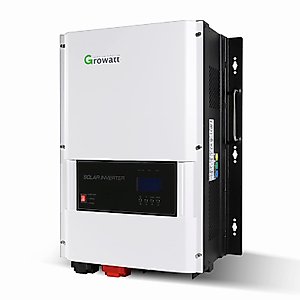 Growatt Solar Inverter 6000W, Off Grid Solar Inverter 48V DC to 120 AC, Split Phase Solar Inverter Built-in 80A MPPT, Hybrid Solar Inverter Charger with WIFI Module, Output Grid Solar Inverter Charger