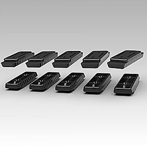 NyVoozy 20pcs-Feet Mounting System, Mounting Feet for Milwaukee Packout, Mounting Feet for Milwaukee Packout System (Black)