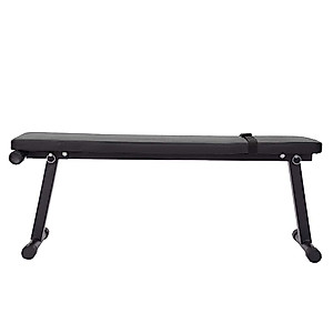 MiaoC Sit Up Bench, Capacity Weight Bench, Flat Dumbbell Bench Workout Weightlifting Gym for Indoor Sports Activities(US in Stock)