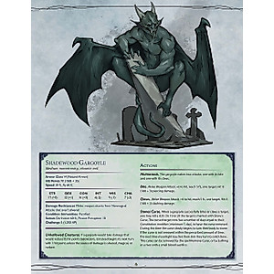 DUNGEON CRAFT Unpainted Miniatures, Compatible with DND, RPG, Tabletop Games, Roleplaying Figures for Your Next Dungeons & Dragons Quest, Mini Gaming Action Figures (The Shadewood Gargoyle)