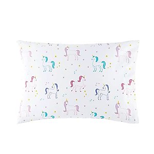 Wildkin 100% Cotton Kids Pillow Case for Boys & Girls, Soft & Breathable Fabric Pillow Cover, Kids Pillowcases Fits Standard Size Pillow, Measures 20 x 30 Inches (Unicorn)