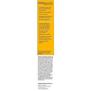 AGE beautiful Permanent Hair Color Dye Liqui Creme | 100% Gray Coverage | Anti-Aging Haircolor | Biotin for Thicker, Fuller Hair | Professional Salon Coloring | 7A Dark Ash Blonde