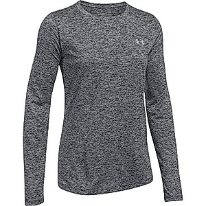 Under Armour Women's UA Tech™ Twist Crew Long Sleeve SM Black