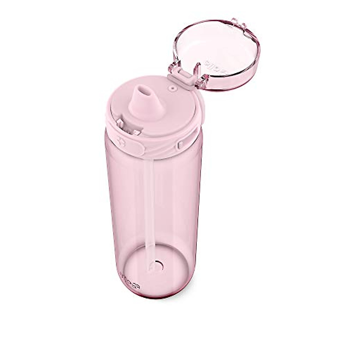 Ello Cooper BPA-Free Tritan Plastic Water Bottle with Silicone Straw, 28 oz (Pink Cashmere)