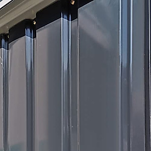 Outsunny 5' x 3' Metal Outdoor Storage Shed, Garden Tool House Cabinet with Lockable Door for Backyard, Patio, Lawn, Garage, Gray