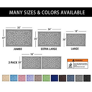 PetLike Cat Litter Mat, Thick Litter Trapping Mat, Durable Litter Box Mat Waterproof, Indoor Mat Washable Mats with Non-Slip Backing, Soft on Kitty Paws and Easy to Clean, Phthalate Free