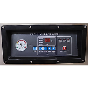 TECHTONGDA Vacuum Seal Machine Package Tool Stainless Steel Single Chamber for Meat Fruit Vegetable with Wheels Sealing Length 16inch