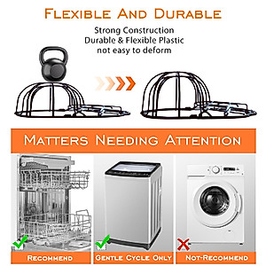 FourHare Hat Washer Cage-Hat Cleaner for Baseball Caps for Washing Machine Fit for Adult, Kid's Baseball Caps, Hat Protector Racks for Washing Machine, 4Pack
