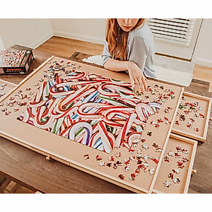 Toynk Candy Cane Collage 1000-Piece Jigsaw Puzzle for Adults | Brain Teaser, Educational Developmental Toys & Games, Building Kit Activities to Encourage Creative Play | 28 x 20 Inches