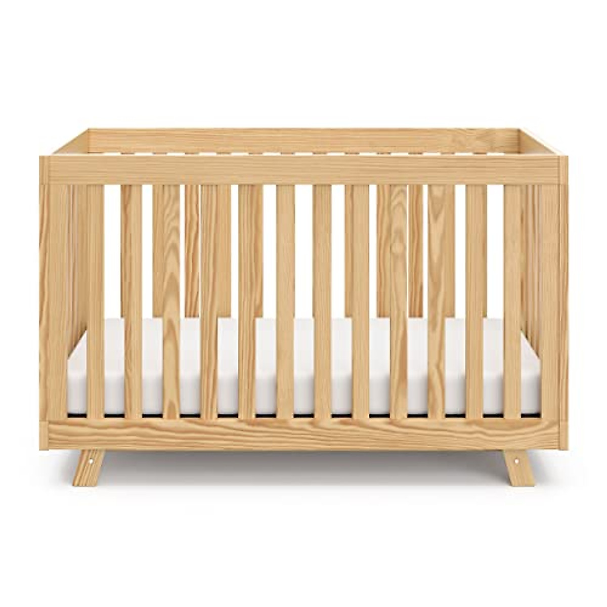Storkcraft Beckett 3-in-1 Convertible Crib (Natural) – Converts from Baby Crib to Toddler Bed and Daybed, Fits Standard Full-Size Crib Mattress, Adjustable Mattress Support Base
