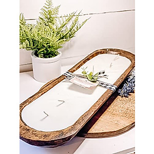 Long Dough Bowl Candle (Apple Spice)