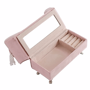 Felice Ann Floral Jewelry Box Storager Organizer Jewelry Chest Armoire Sofa Couch Round Bed Furniture