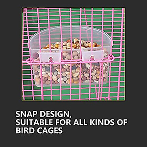 Pigeon Feeder Water 2 Pack Quail Bird Chicken Feeder Water Dispenser Drinkers with Pet Bowls & Feeders Eat Food (Nigh Hole)