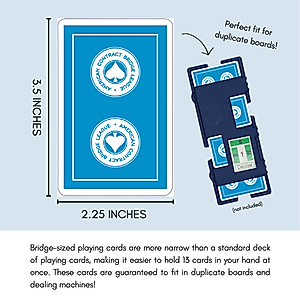 Baron Barclay ACBL (American Contract Bridge League) Playing Cards - Jumbo Print - 1 Dozen Decks - Bridge Sized - Plastic Coated
