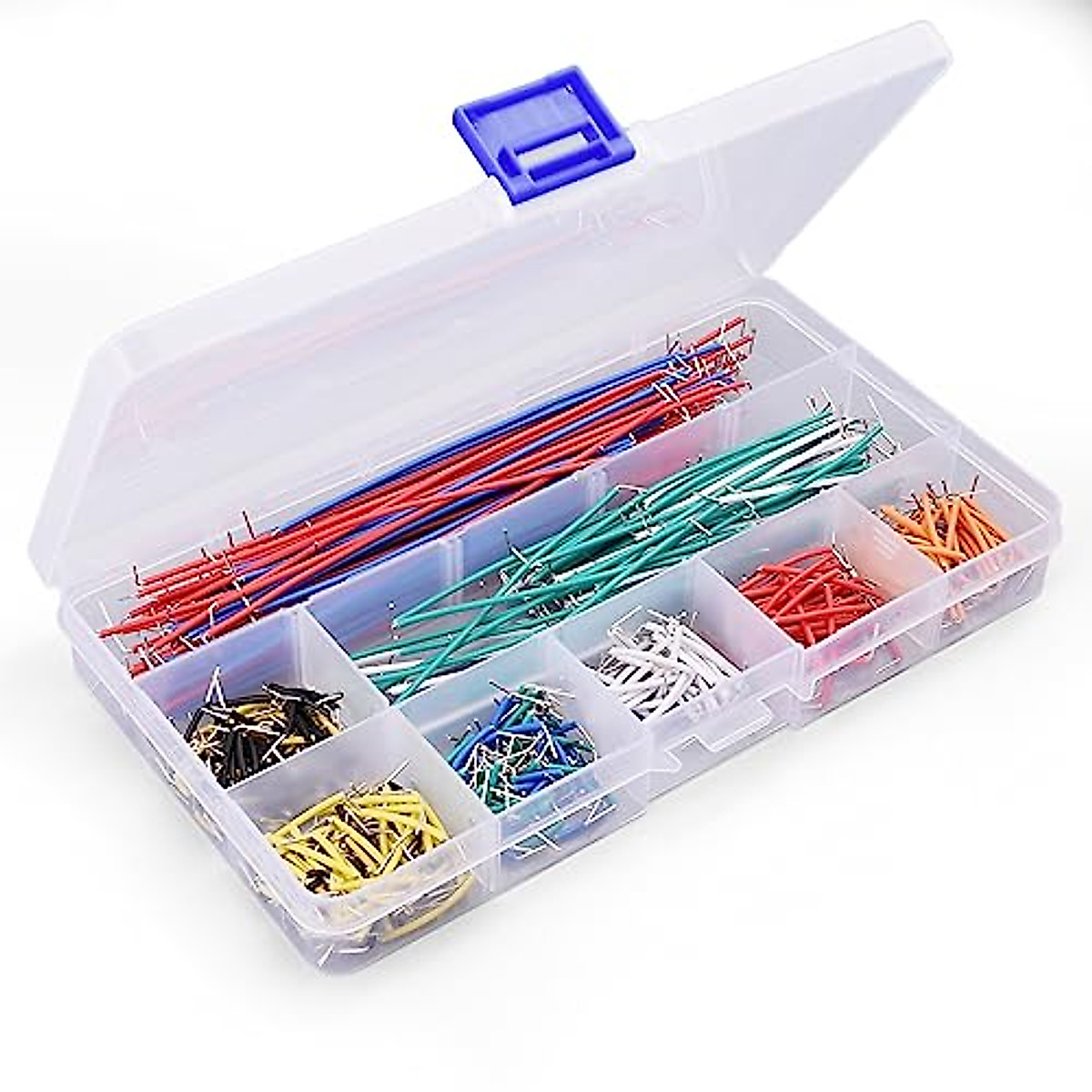 10cm 120Pcs Breadboard Jumper Wires Male to Female, Male to Male, Female to Female +14 Vaules 560 pcs 2-125mm Flexible Breadboard Jumper Wires +1pcs Tweezer for Arduino and Raspberry Pi