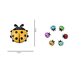 HLLMX 12 PCS Cute Ladybug Refrigerator Magnets Kitchen Magnets Office Magnets for Kitchen School Classroom, Locker Magnets for Kids Boys Girls, Home Decoration Photos