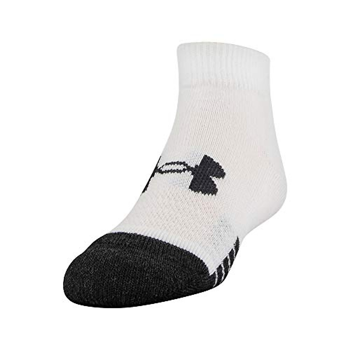Under Armour Unisex-Child Performance Tech Low Cut Socks, Multipairs , White (6-Pairs) , Small