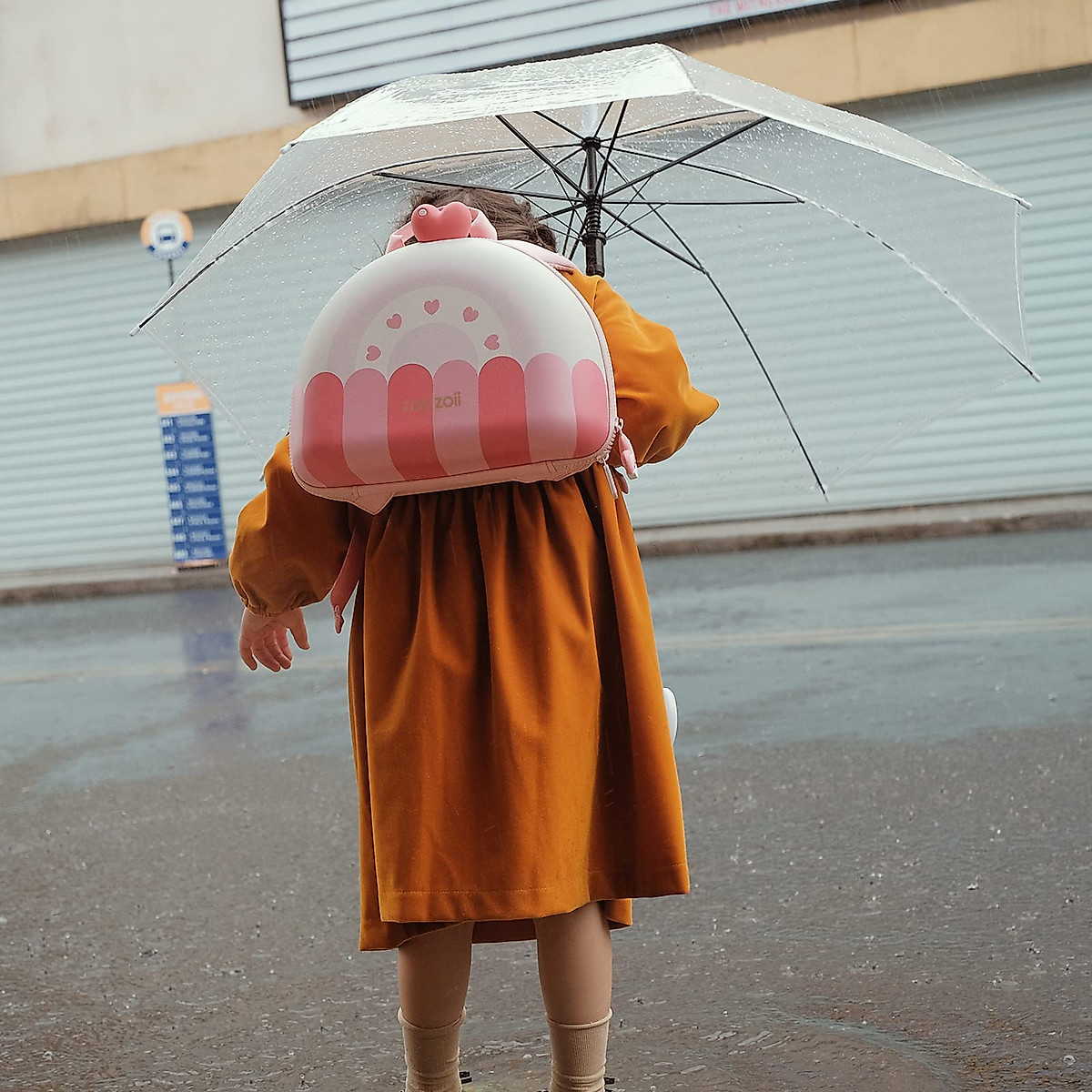 Zoy zoii Kids Backpack for Girl, Cute Roll Cake Toddler Backpack Gift, Children Preschool Mini Cacual Daypack Travel Bag for 2-5 Years