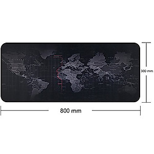 Large Gaming Mouse Map Pad with Nonslip Base-31.5x11.8x0.15 Inch|Extended XXL Size, Heavy|Thick, Comfy, Foldable Mat for Desktop, Laptop, Keyboard& More|Enjoy Precise & Smooth Operating Experience